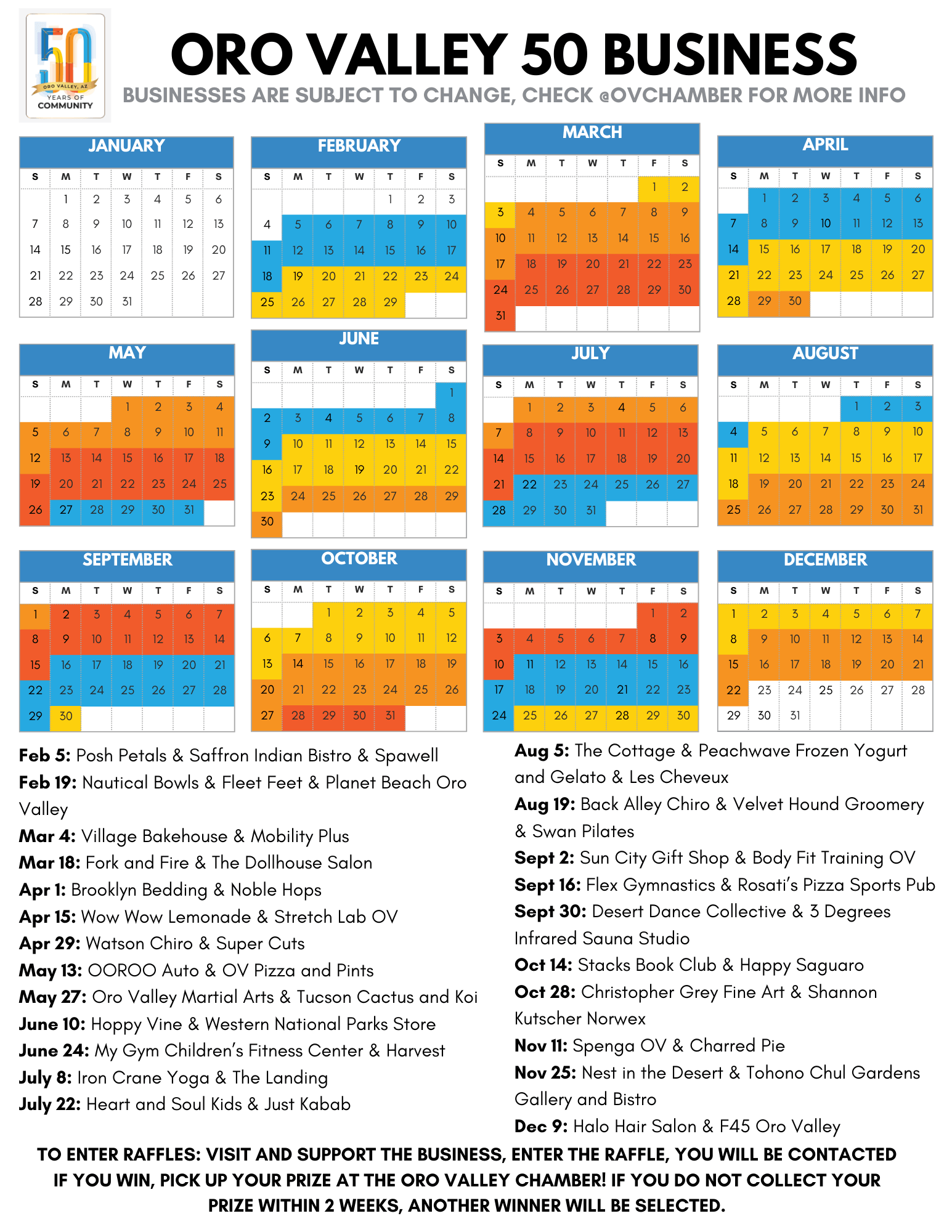 OV 50 Years - Greater Oro Valley Chamber of Commerce